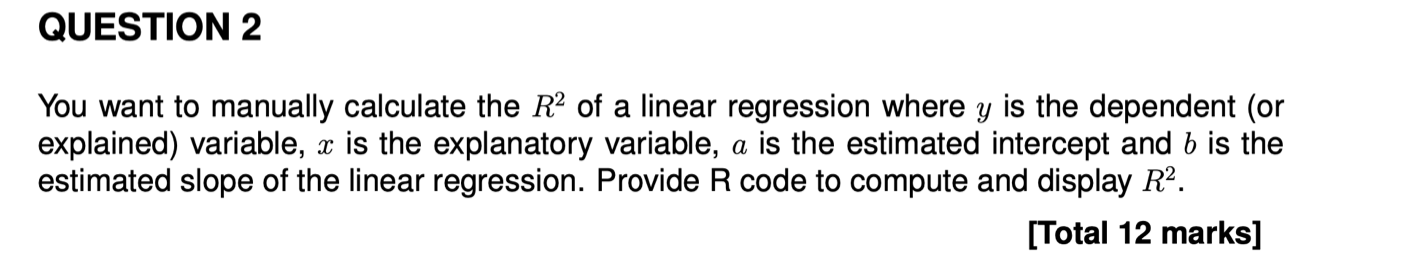 Solved QUESTION 2 You want to manually calculate the RP of a | Chegg.com