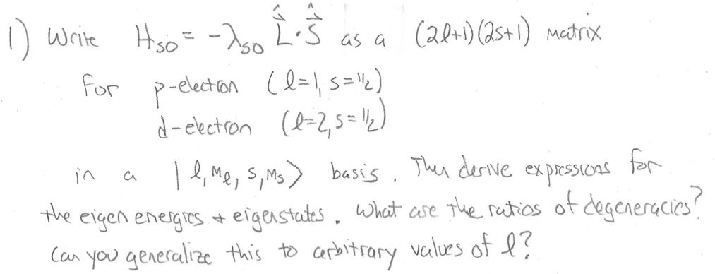 Solved 1) Write Hso = -) so L Š as a (24+1) (25+1) matrix | Chegg.com