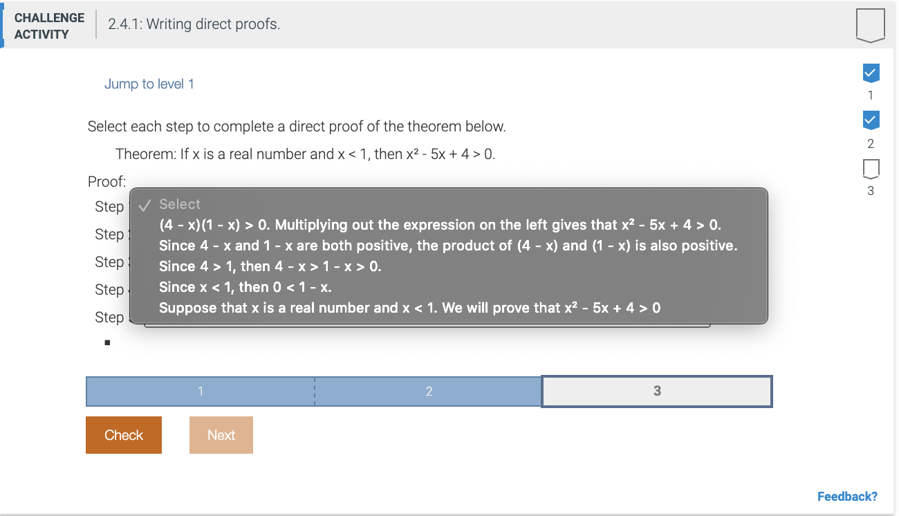 Solved 2.4.1: Writing direct proofs. - BEST ANSWER WILL GET | Chegg.com