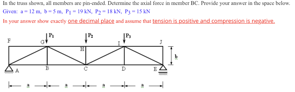 Solved In the truss shown, all members are pin-ended. | Chegg.com