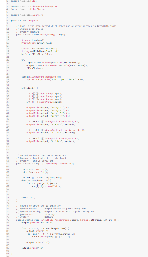 Solved import java. Lo. File; import java . io. | Chegg.com