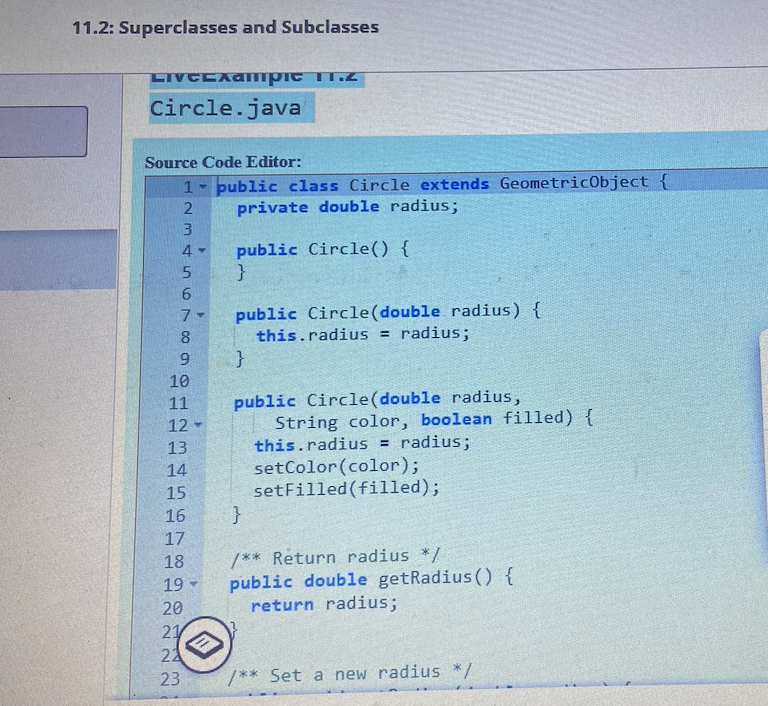 Solved Source Code Editor:/** Return perimeter */ public | Chegg.com