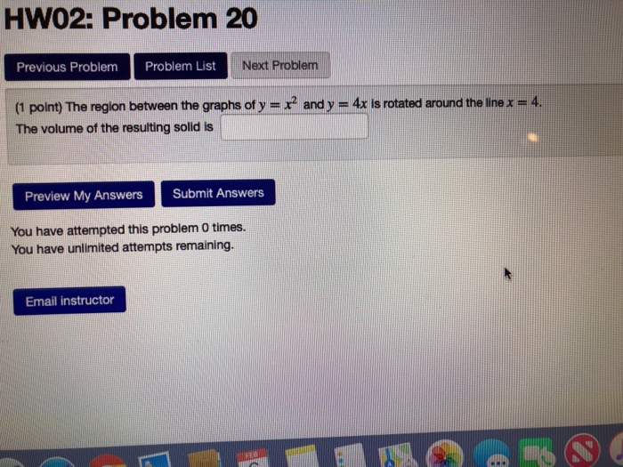Solved Hw02 Problem 20 Previous Problem Problem List Next