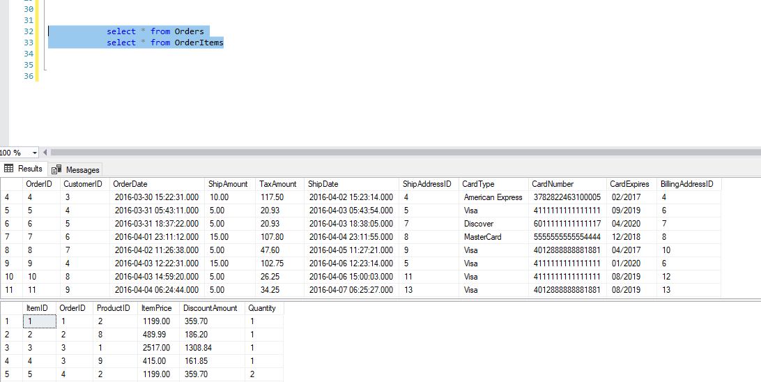 Solved Consider the Orders and the OrderItems | Chegg.com