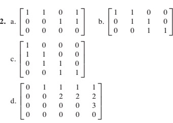Solved In Exercises 1 and 2, determine which matrices are in | Chegg.com