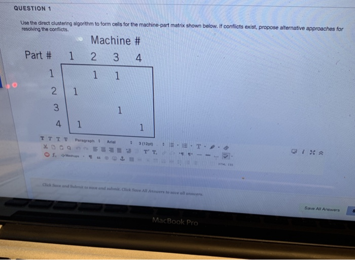 Solved Question 1 Use The Direct Clustering Algorithm To