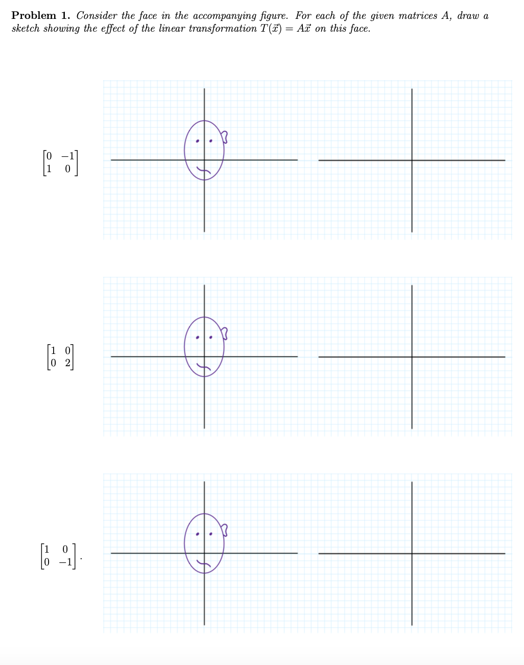 Solved Problem 1. Consider the face in the accompanying | Chegg.com