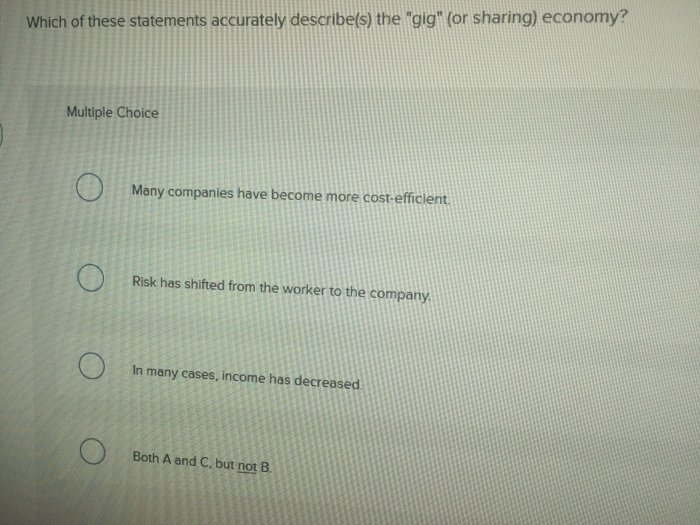 Solved Which of these statements accurately describe(s) the | Chegg.com