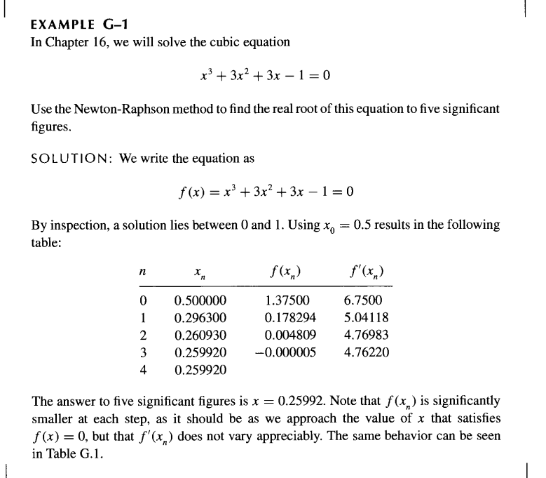 Solved EXAMPLE C-1In Chapter 16, ﻿we will solve the cubic | Chegg.com