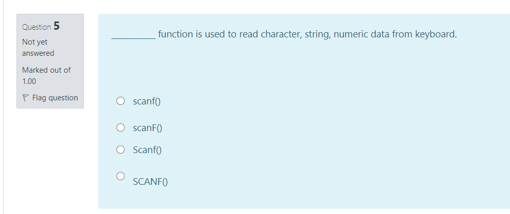 Solved Which of the following is correct printf statement? | Chegg.com