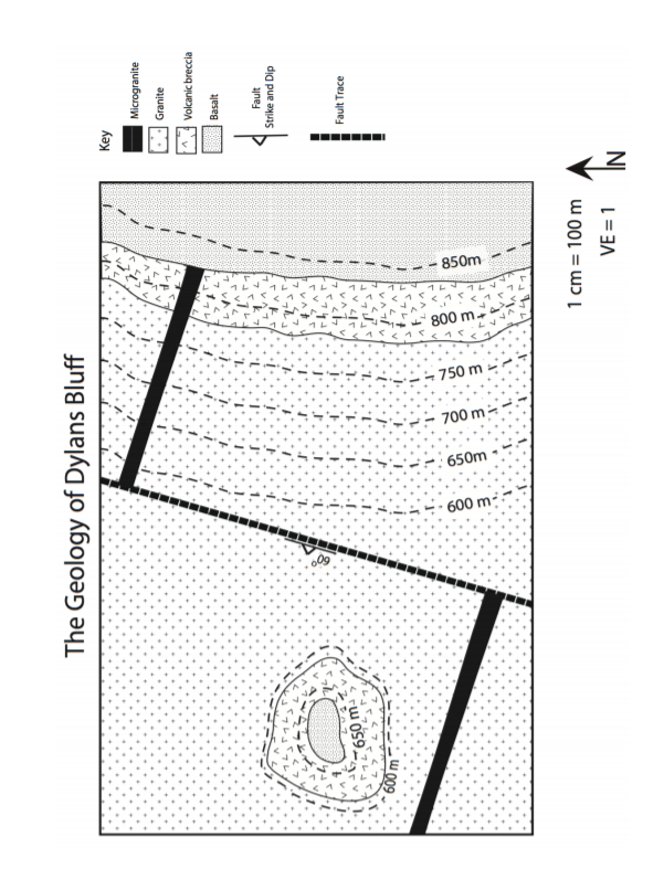Map Two – Bobs Bluff a) Draw a Geological Section | Chegg.com