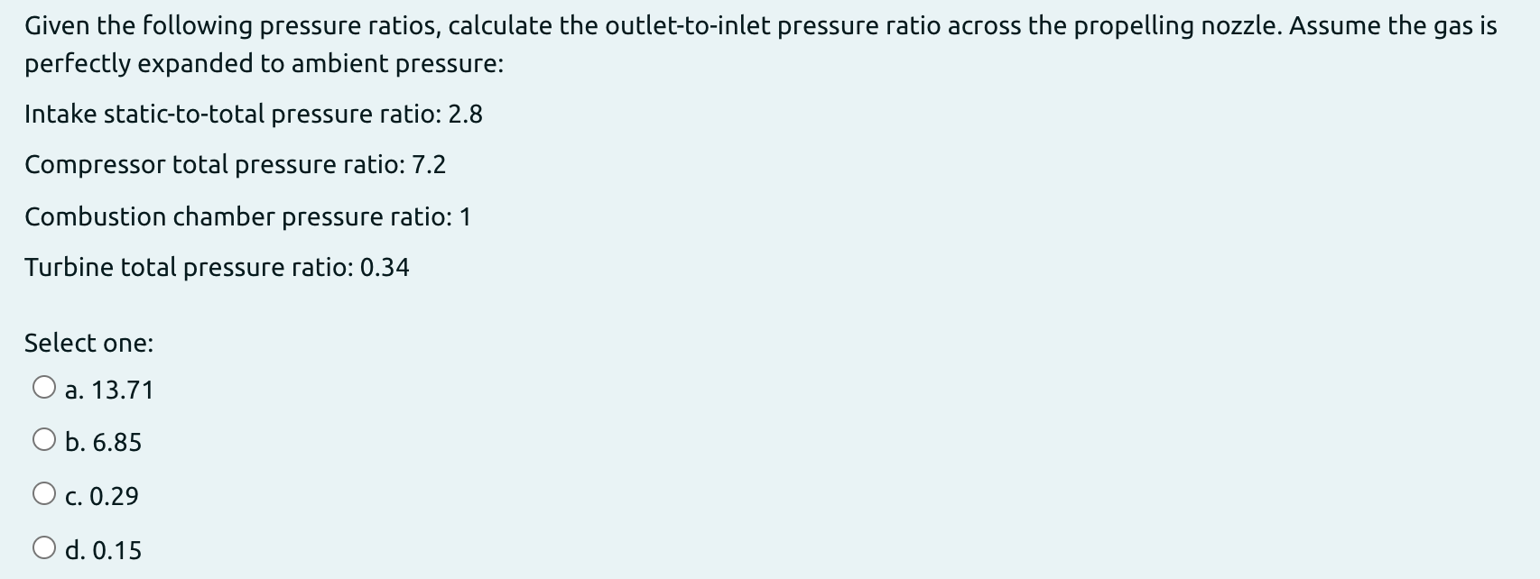 Solved Given the following pressure ratios, calculate the | Chegg.com