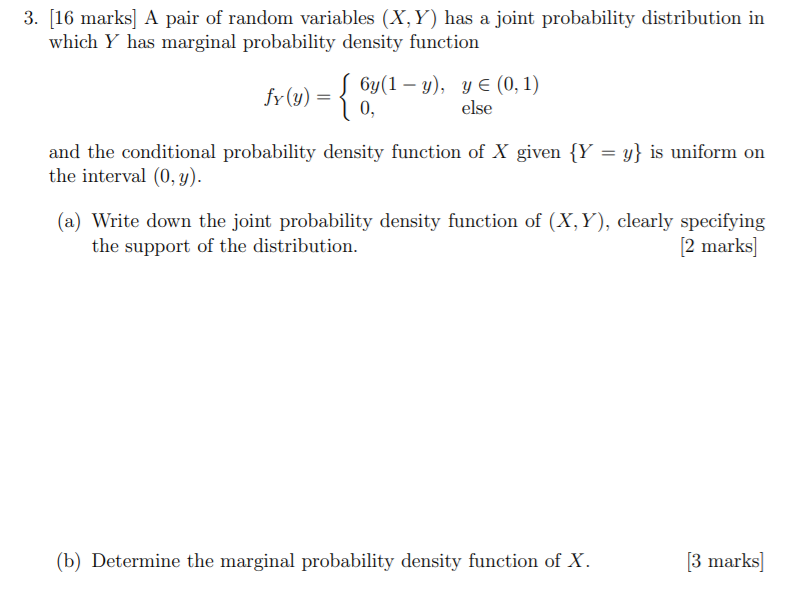 Solved (c) Using the formula E[XY ] = E [Y E [X | Y ]] or | Chegg.com