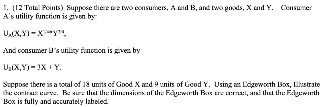 Solved 1. (12 Total Points) Suppose there are two consumers, | Chegg.com Solved 1. (12 Total Points) Suppose there are two consumers, | Chegg.com