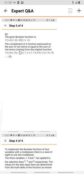 Solved 4.32 Implement the following Boolean function with a | Chegg.com