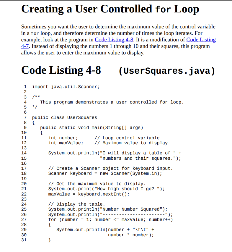 Solved 32 } 33 } Program Output with Example Input Shown in | Chegg.com