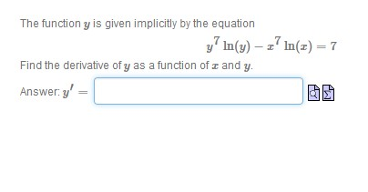 Solved The function y is given implicitly by the | Chegg.com