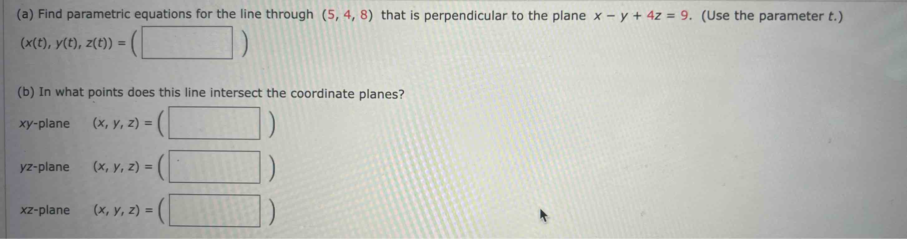 Solved (a) Find symmetric equations for the line that passes | Chegg.com