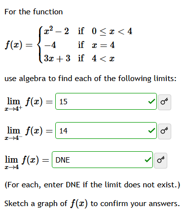 Solved For the function f(x)=⎩⎨⎧x2−2−43x+3 if if if | Chegg.com