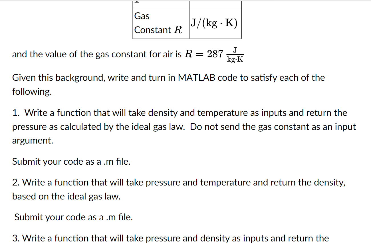 The ideal gas law relates the pressure, density, and | Chegg.com