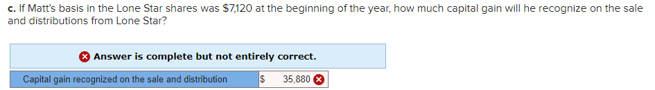 Solved Lone Star Company is a calendar-year corporation, and | Chegg.com