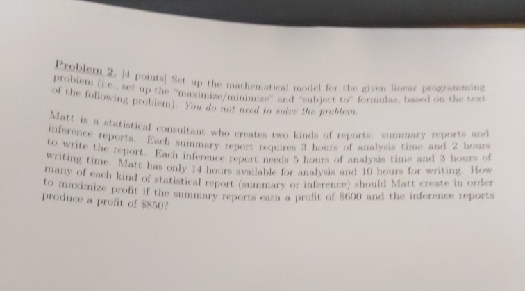 Solved Problem 1. 6 points total: 3 points ench Consider the | Chegg.com