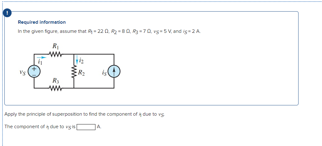 Solved Required information In the given figure, assume that | Chegg.com