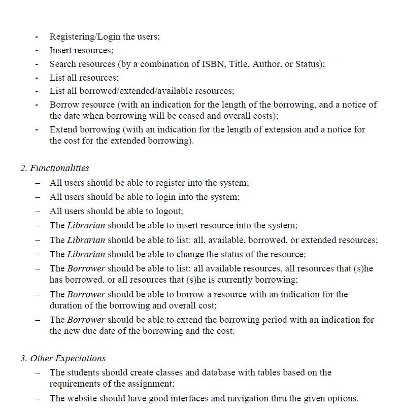 Solved The purpose of this assignment is to create an | Chegg.com