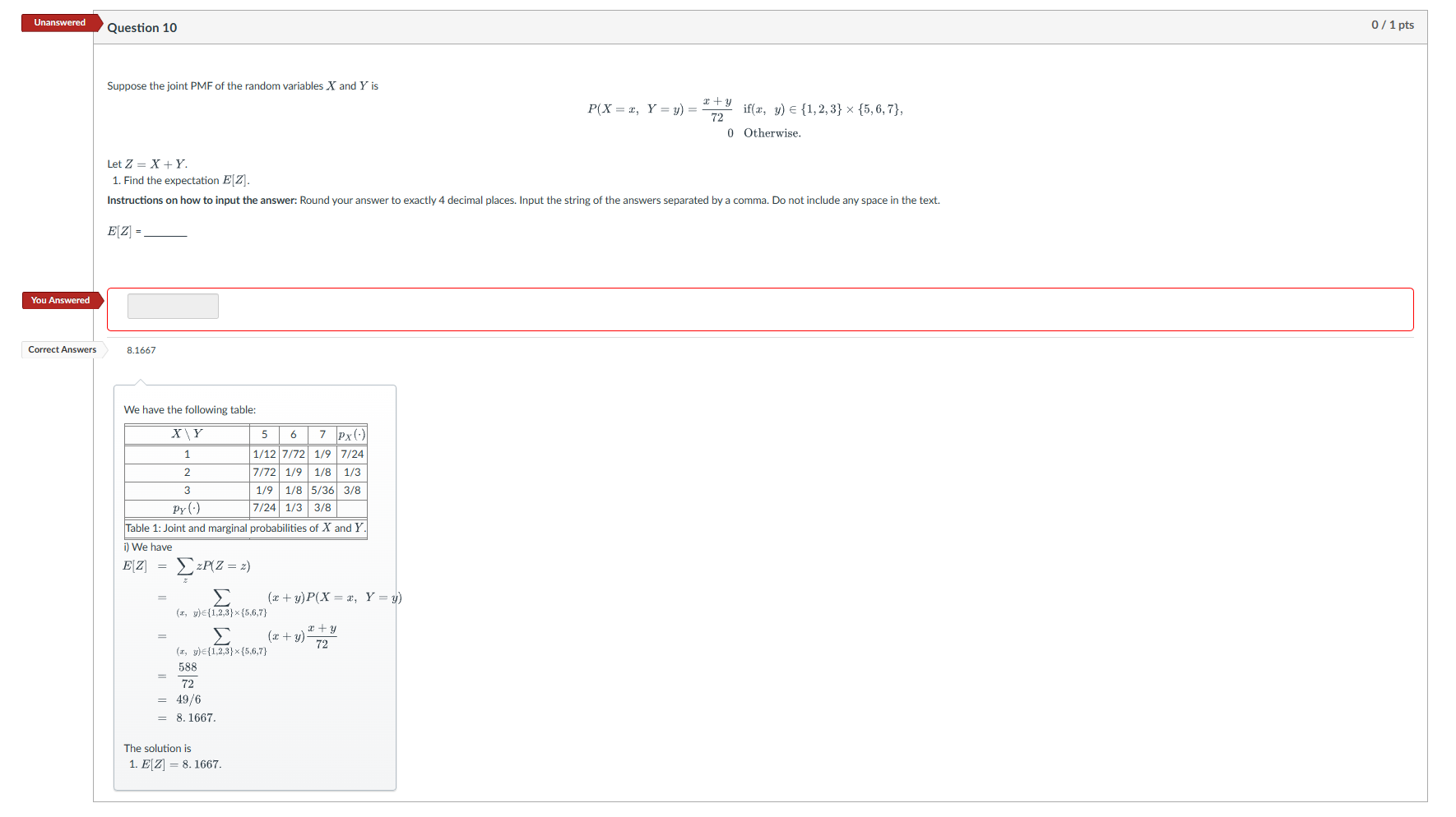 Suppose the joint PMF of the random variables X and Y | Chegg.com