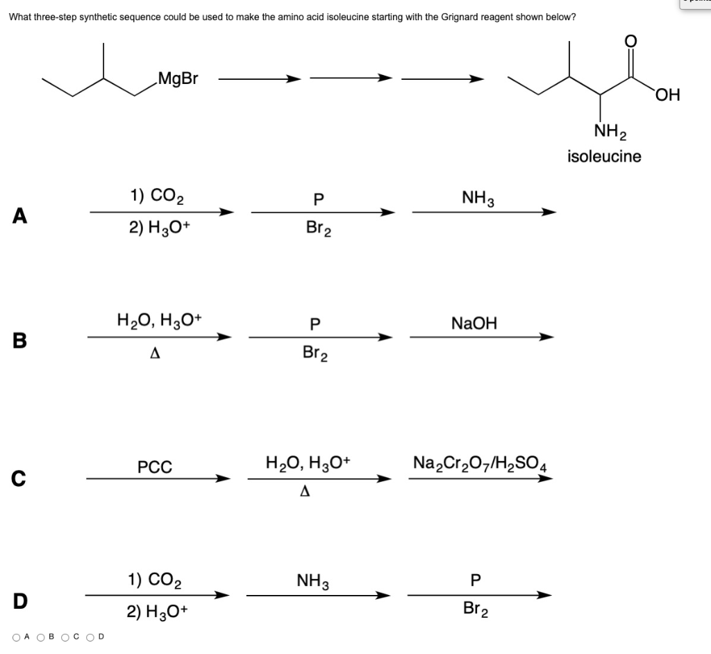 Solved What three-step synthetic sequence could be used to | Chegg.com