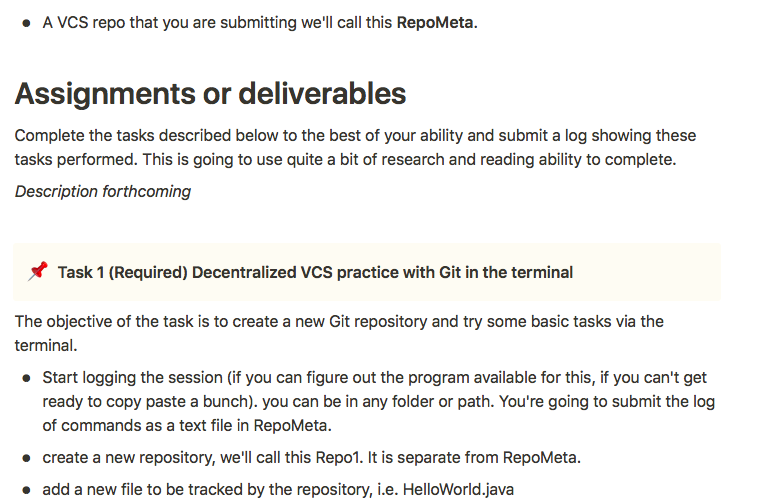 Solved • A VCS repo that you are submitting we'll call this | Chegg.com