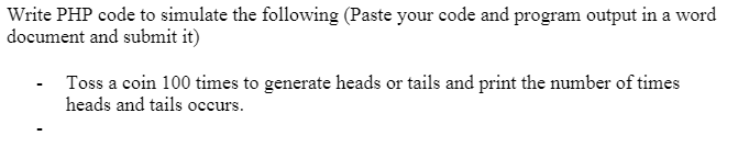 Solved Write PHP code to simulate the following (Paste your | Chegg.com