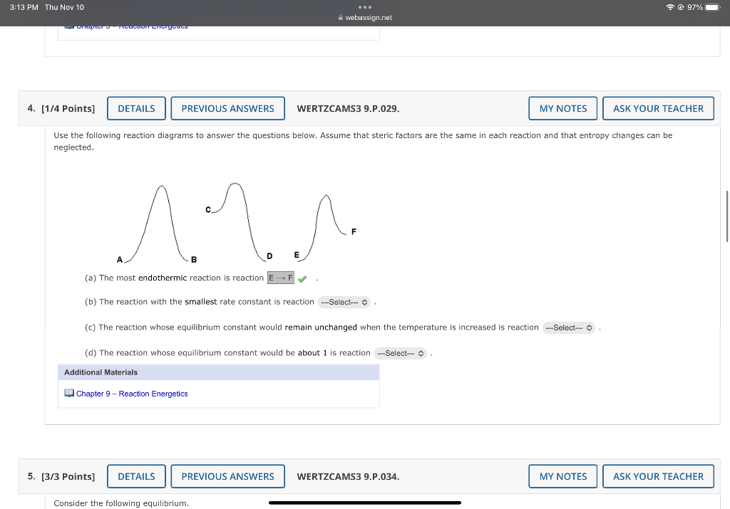 Solved Use the following reaction diagrams to answer the | Chegg.com