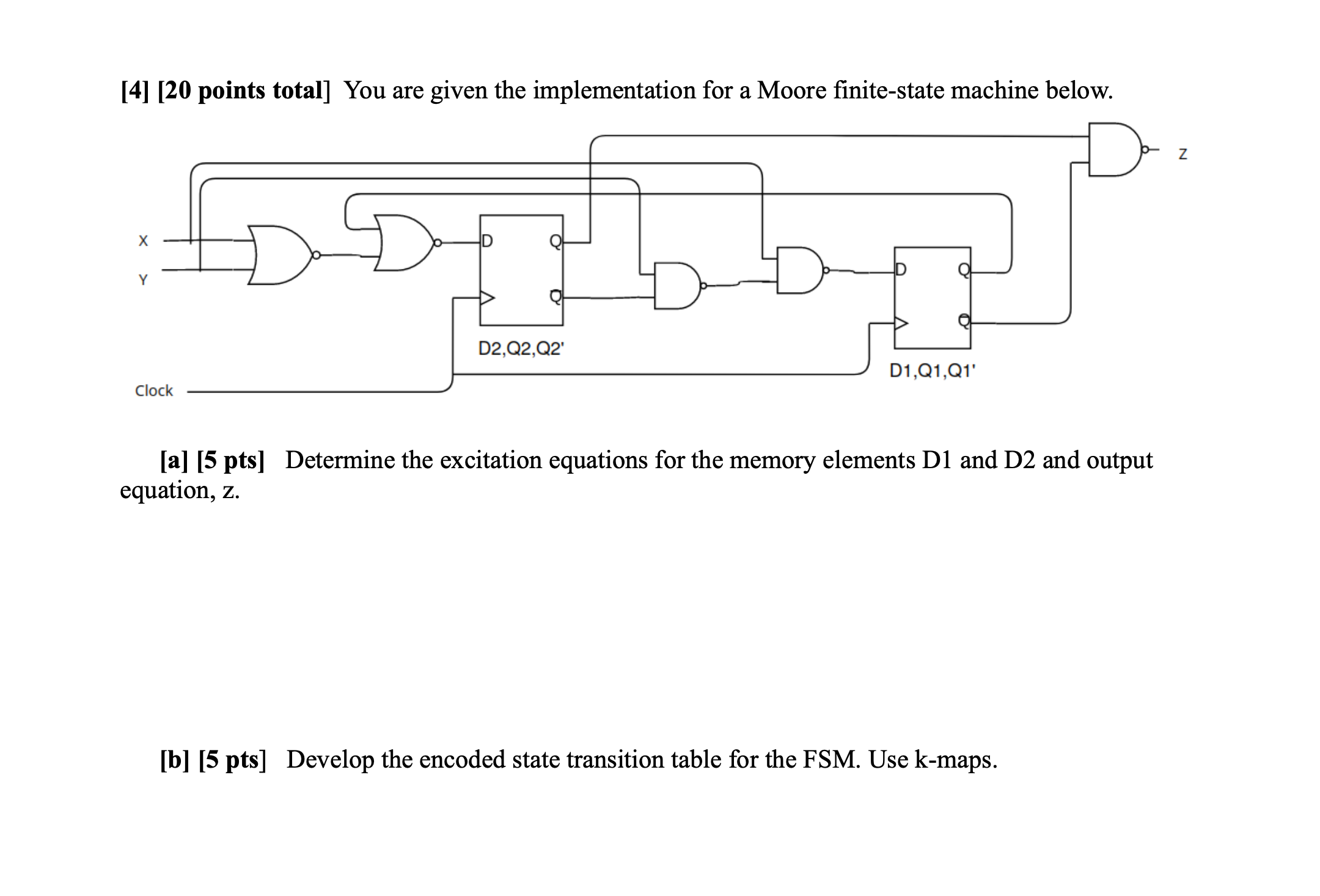 [4] [20 points total] You are given the | Chegg.com