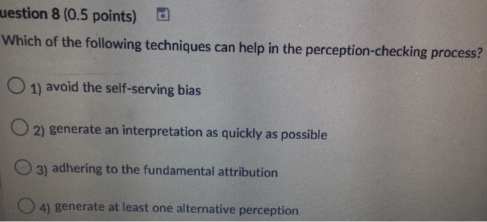 Solved uestion 8 (0.5 points) d Which of the following | Chegg.com
