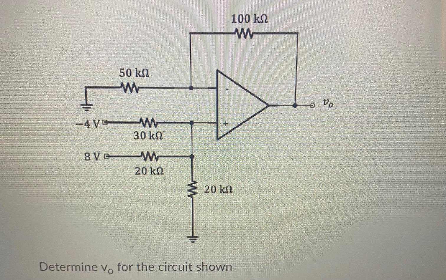 Solved the answer choices are Vo = a. 6V b. 9V c. -3V d. 12V | Chegg.com