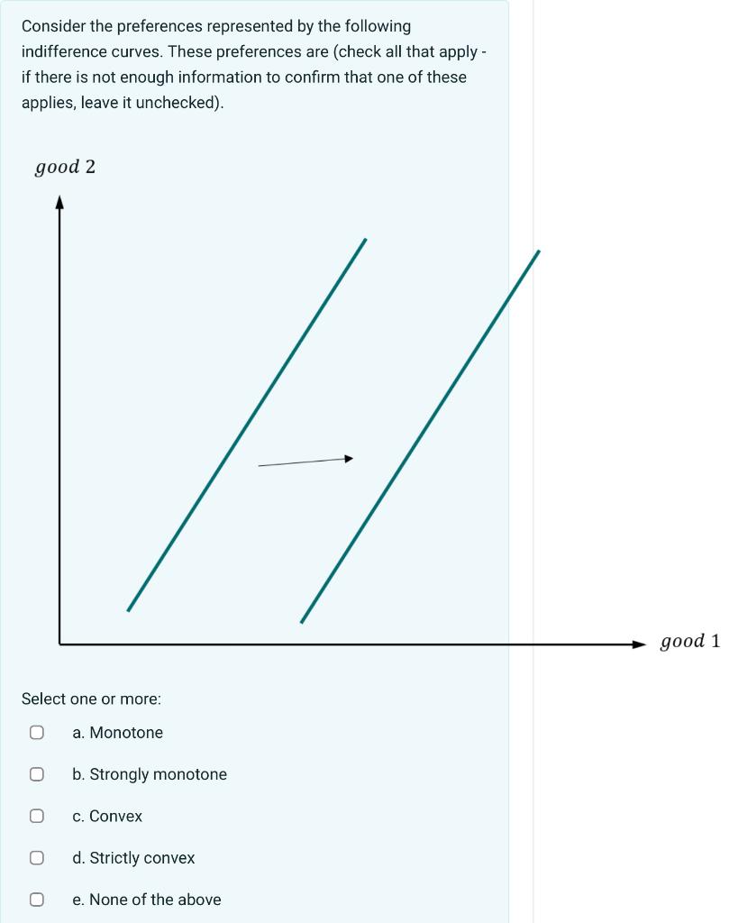 Solved Consider the preferences represented by the following | Chegg.com