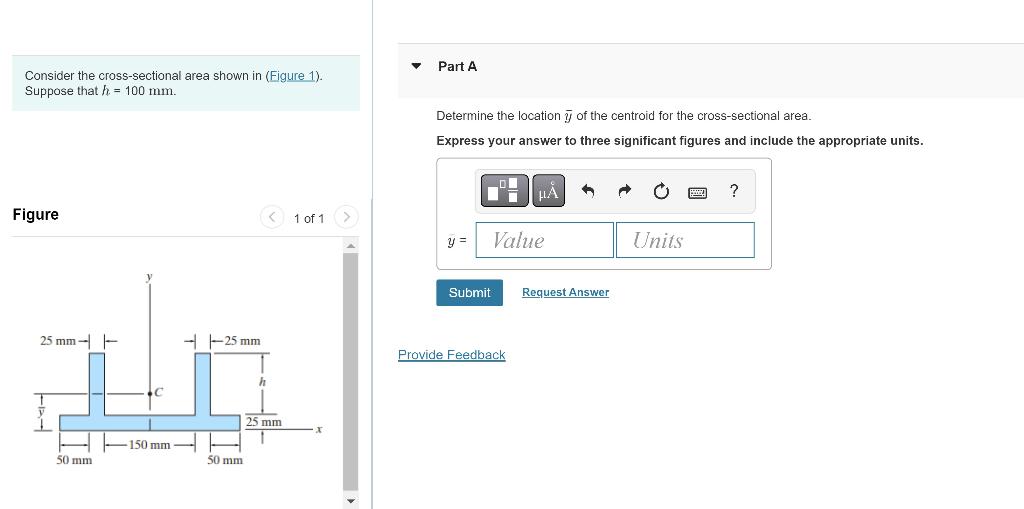 [solved]: Consider The Cross-sectional Area Shown In (figu