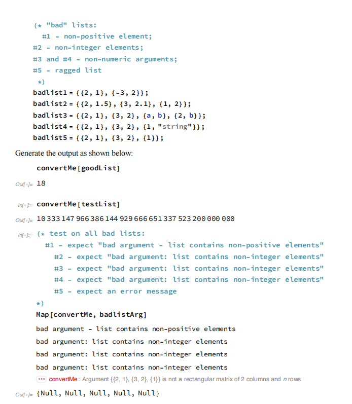 Problem 3 2.5 pts Create a function convertMe that | Chegg.com