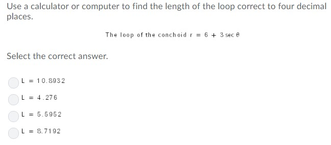 Solved Use a calculator or computer to find the length of | Chegg.com