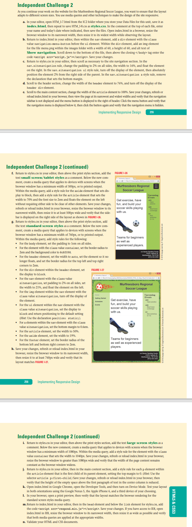 Please help with HTML and CSS code. HTML and CSS Code | Chegg.com