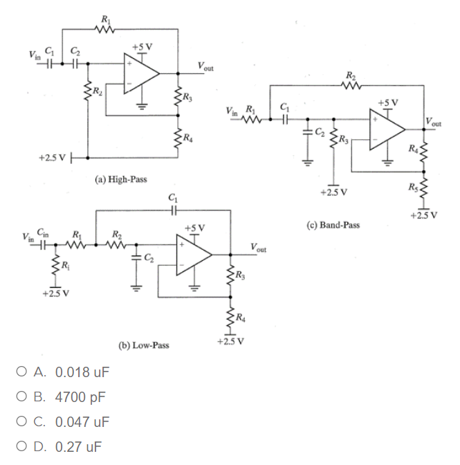 Solved Using the Sallen-Key filter topologies and design | Chegg.com