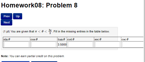 Solved Homework08: Problem 8 Prev Up Next 3x (1 pt) You are | Chegg.com