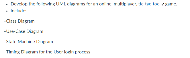 Solved • Develop the following UML diagrams for an online, | Chegg.com