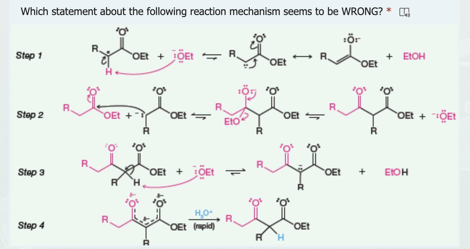 Solved Which statement about the following reaction | Chegg.com
