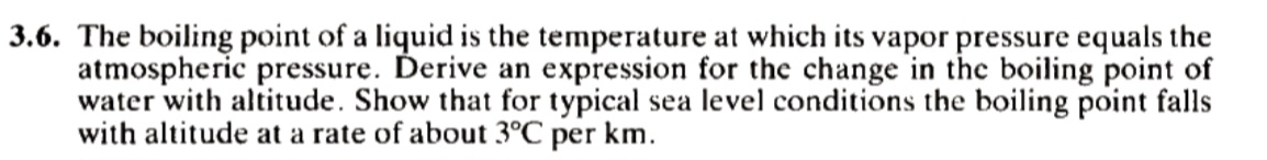 Solved 6. The boiling point of a liquid is the temperature | Chegg.com