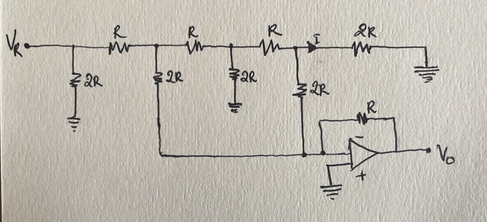 Solved if VR=10V and R=10k ohms, find the value of output | Chegg.com
