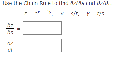 Solved Use the Chain Rule to find delzdels and | Chegg.com