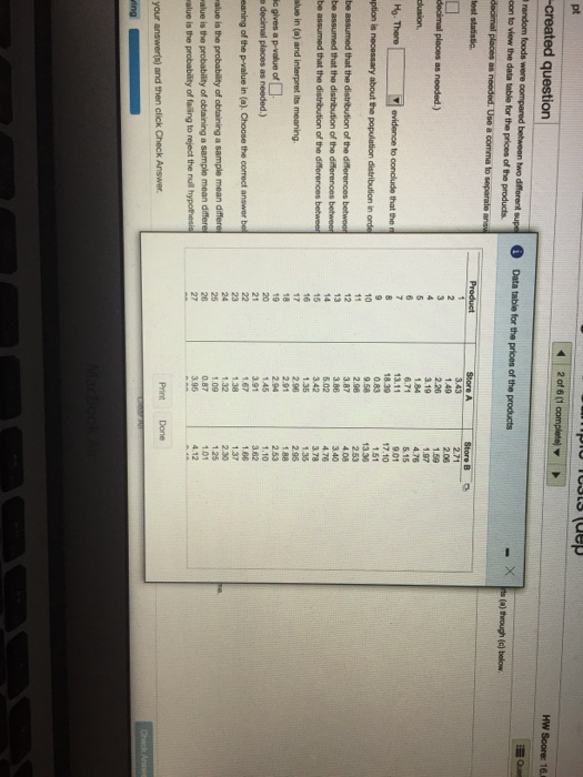 Solved Homework Module 7 Hypothesis Testing Two Sample