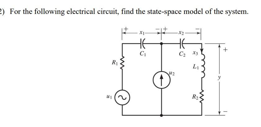 Solved For the following electrical circuit, find the | Chegg.com